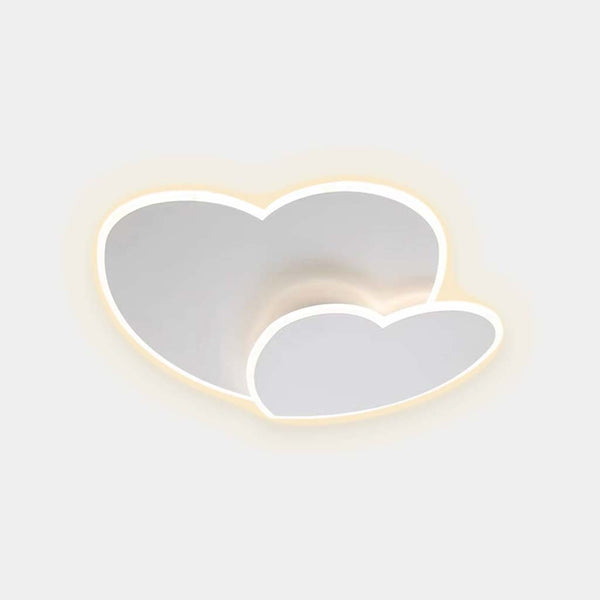 Minimalist White Heart Shape LED Ceiling Light | VAXLAMP